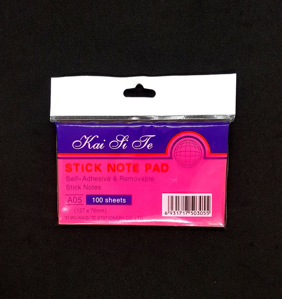 Stick Note Pad A05 3x5 Stick Notes (127x76mm) – [OFFICEMONO]