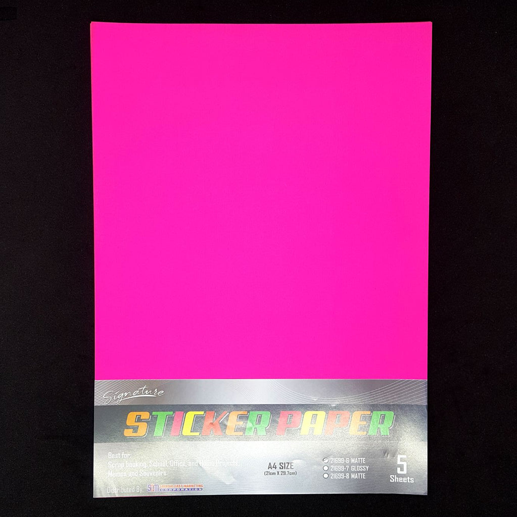 Signature Sticker Paper A4 Size Matte 5s – [OFFICEMONO]