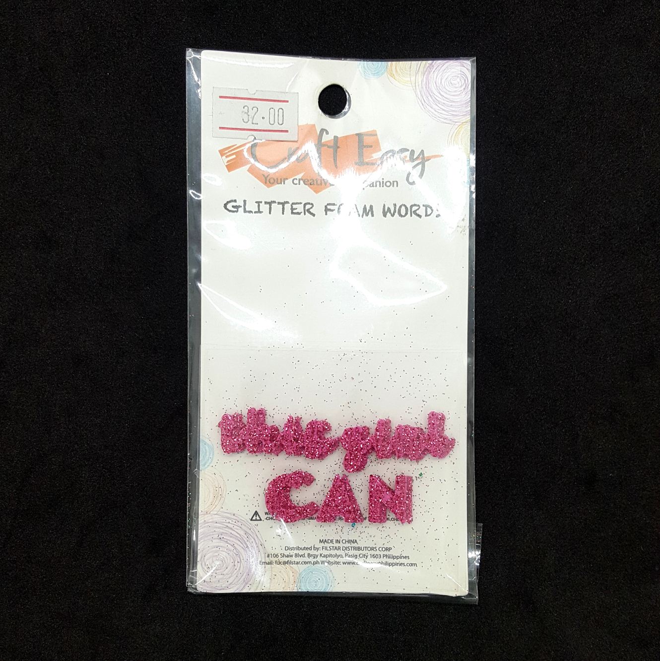 Craft Easy Glitter Foam Words – [OFFICEMONO]