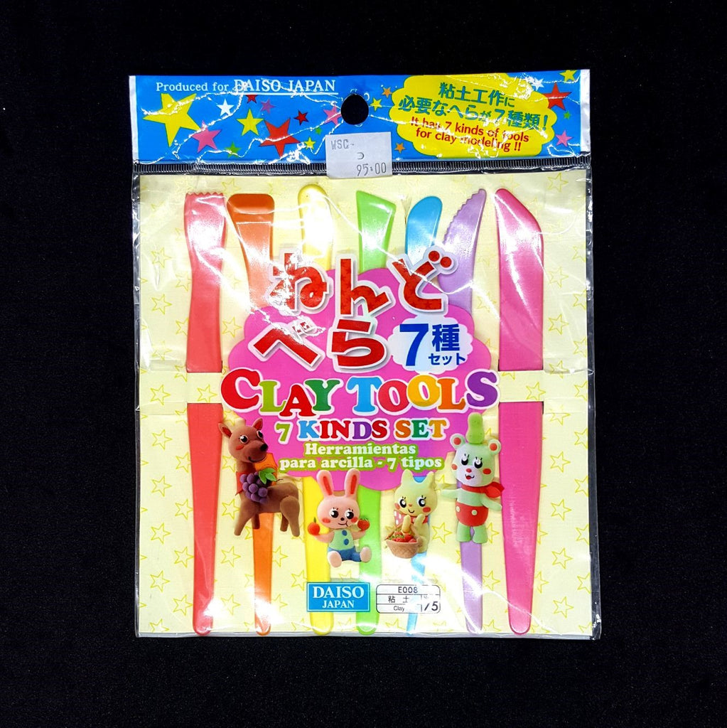 Daiso Stationary Clay Tool 7 kinds E008-NO.75 – [OFFICEMONO]