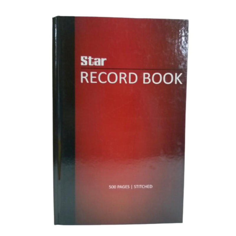 Star Stitched Record Book (Red) – [OFFICEMONO]